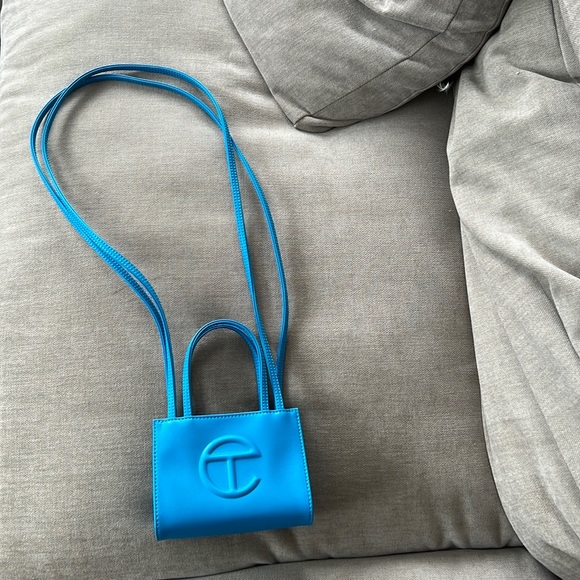 Bags | Telfar Small Cyan Shopping Bag | Poshmark